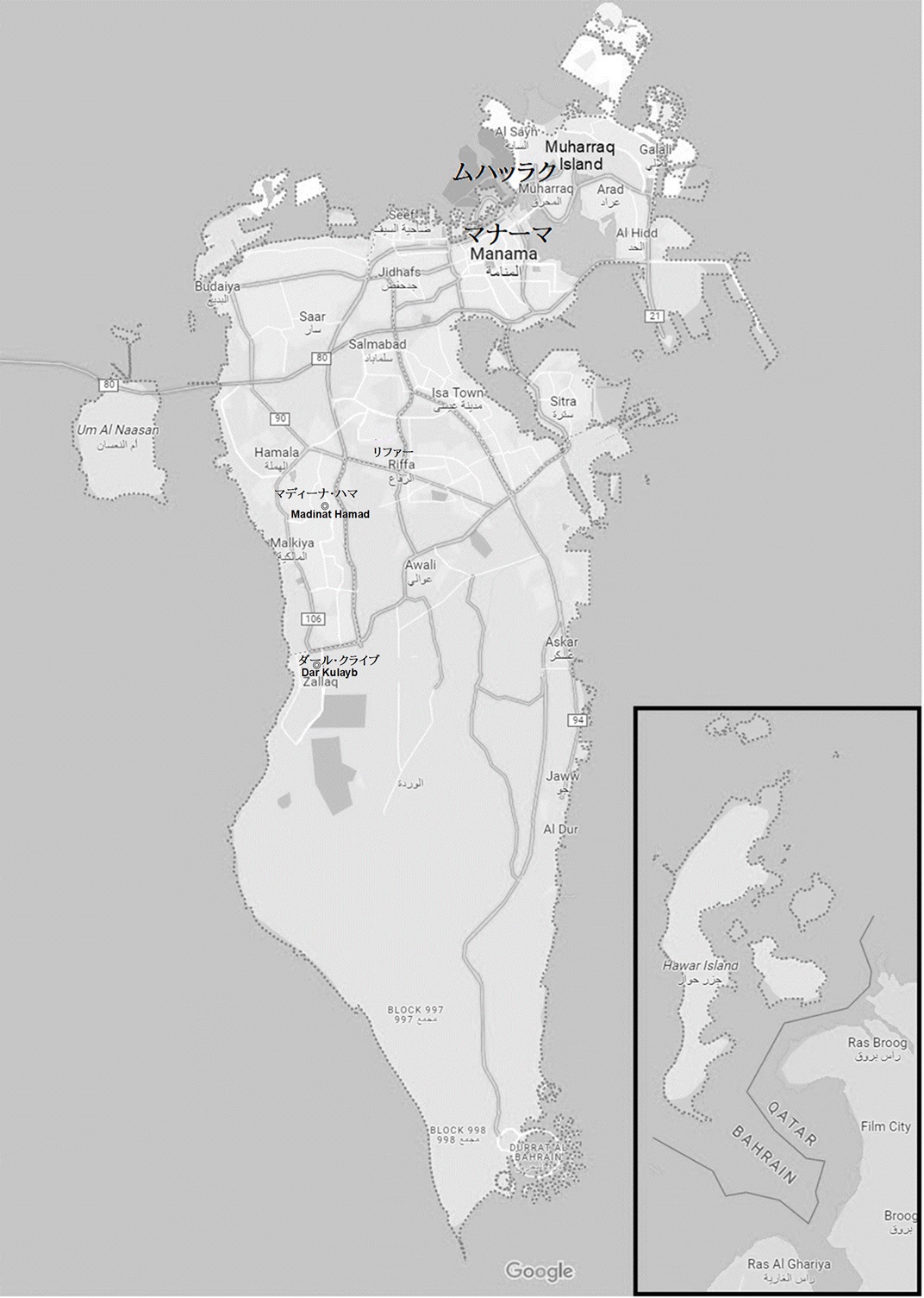 47 Administrative Divisions and Major Cities – Desert peninsula